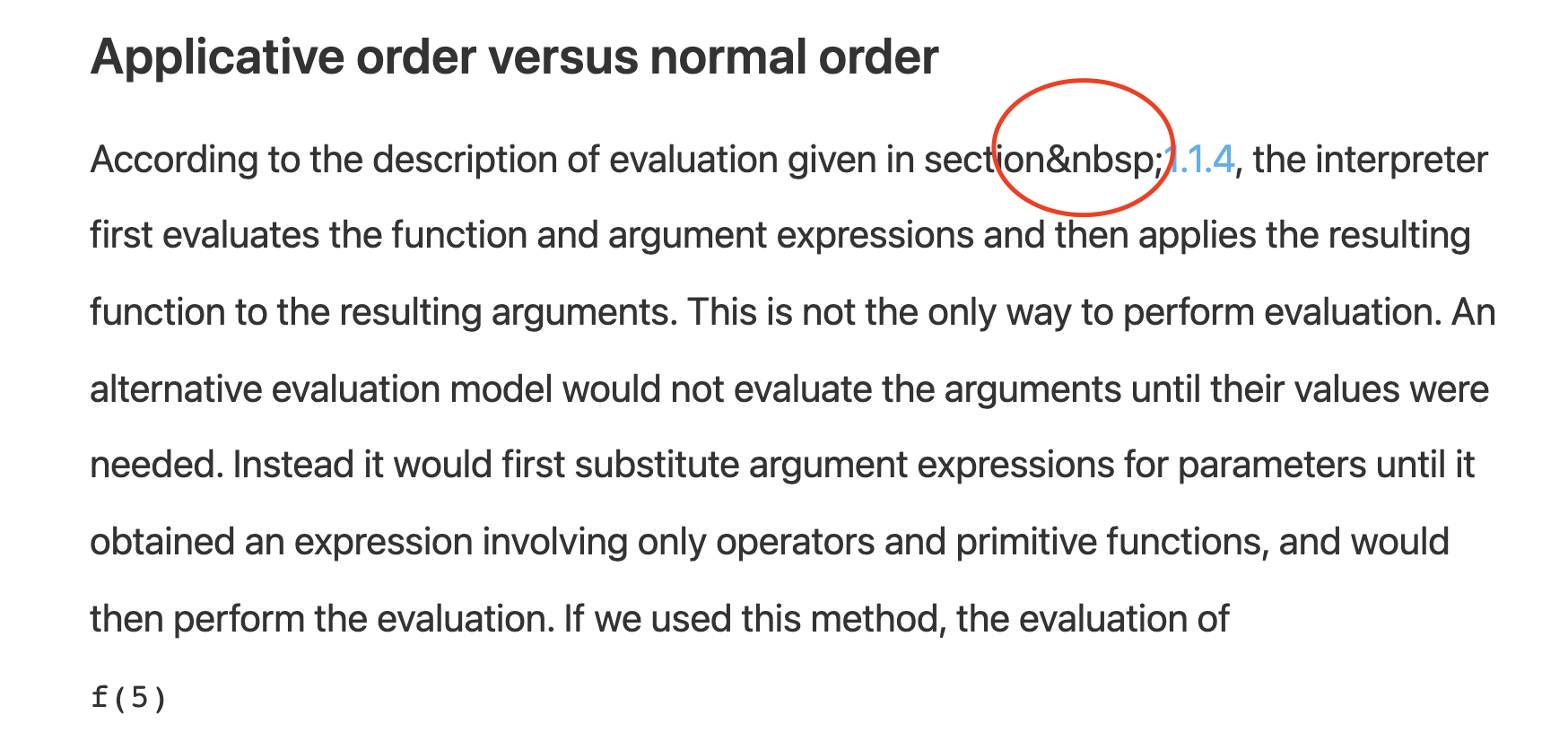 Character " " is being rendered to the reader · Issue #2076 · source-academy/frontend · GitHub