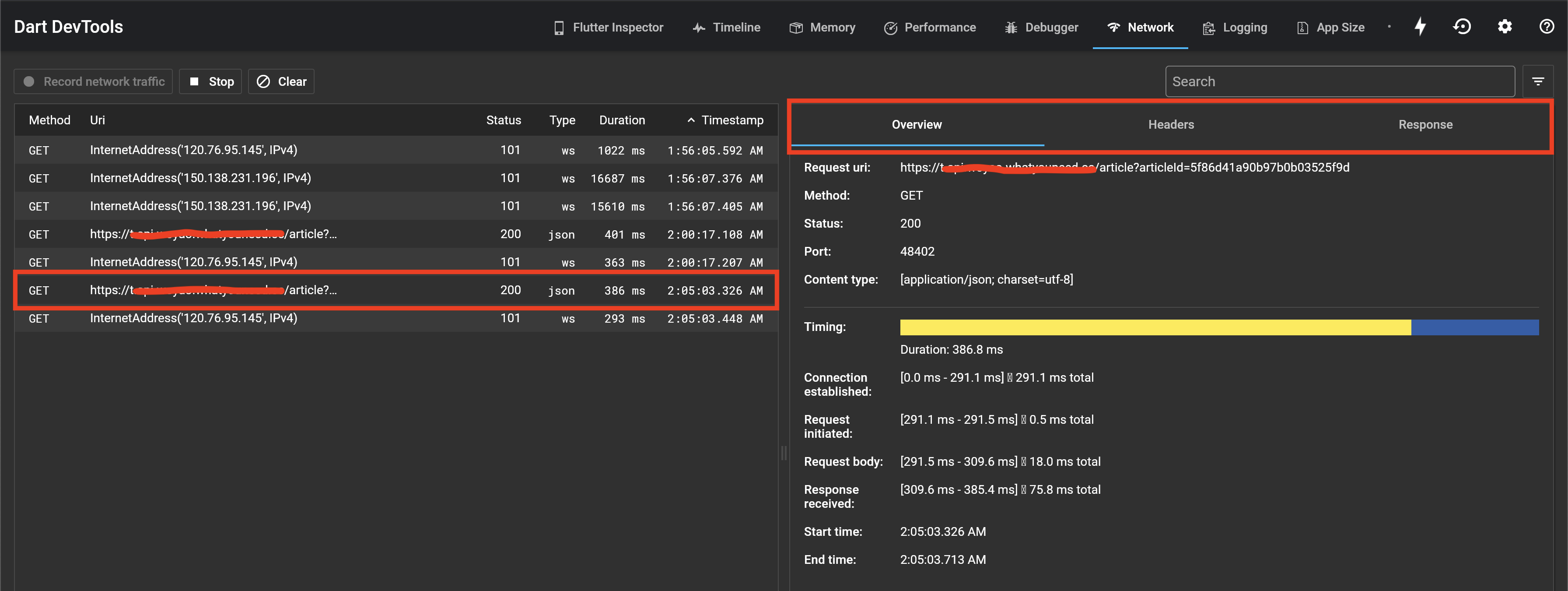 Handle HTTP body events in the network and timeline pages · Issue #2335 ...