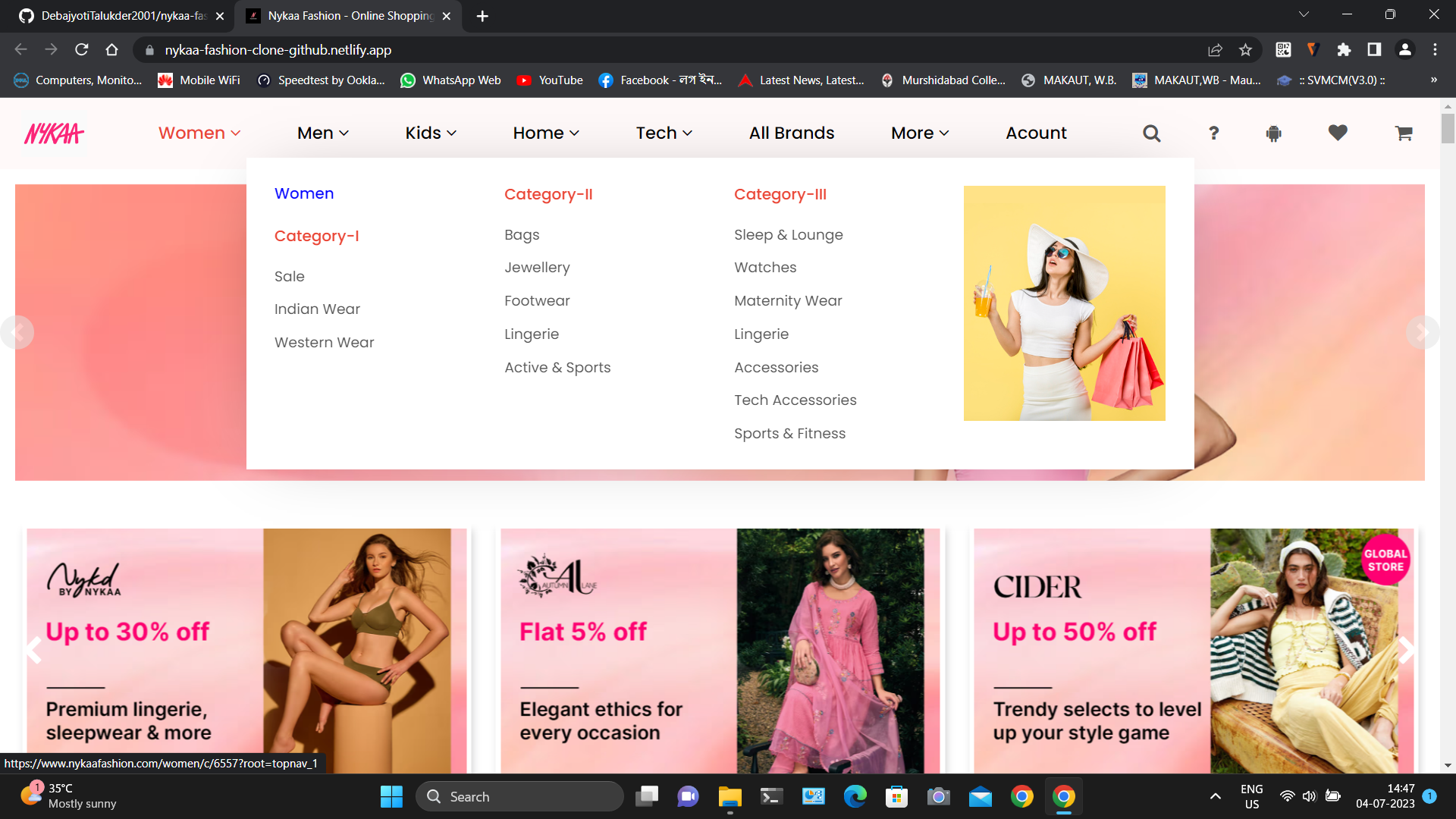 GitHub - DebajyotiTalukder2001/nykaa-fashion-clone.github.io: This is a Clone Website of Nykaa ...