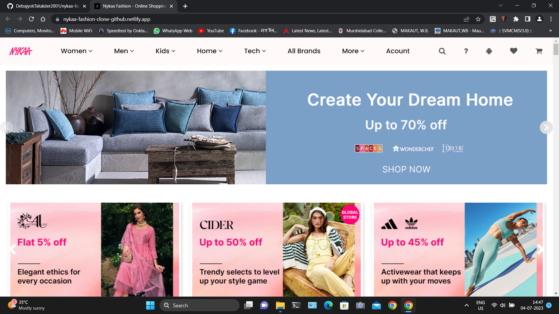 GitHub - DebajyotiTalukder2001/nykaa-fashion-clone.github.io: This is a Clone Website of Nykaa ...