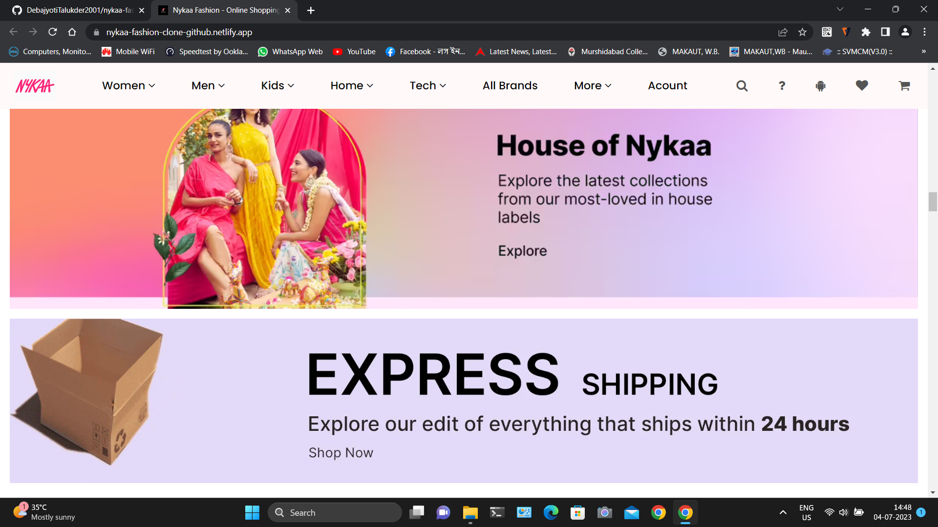 GitHub - DebajyotiTalukder2001/nykaa-fashion-clone.github.io: This is a Clone Website of Nykaa ...