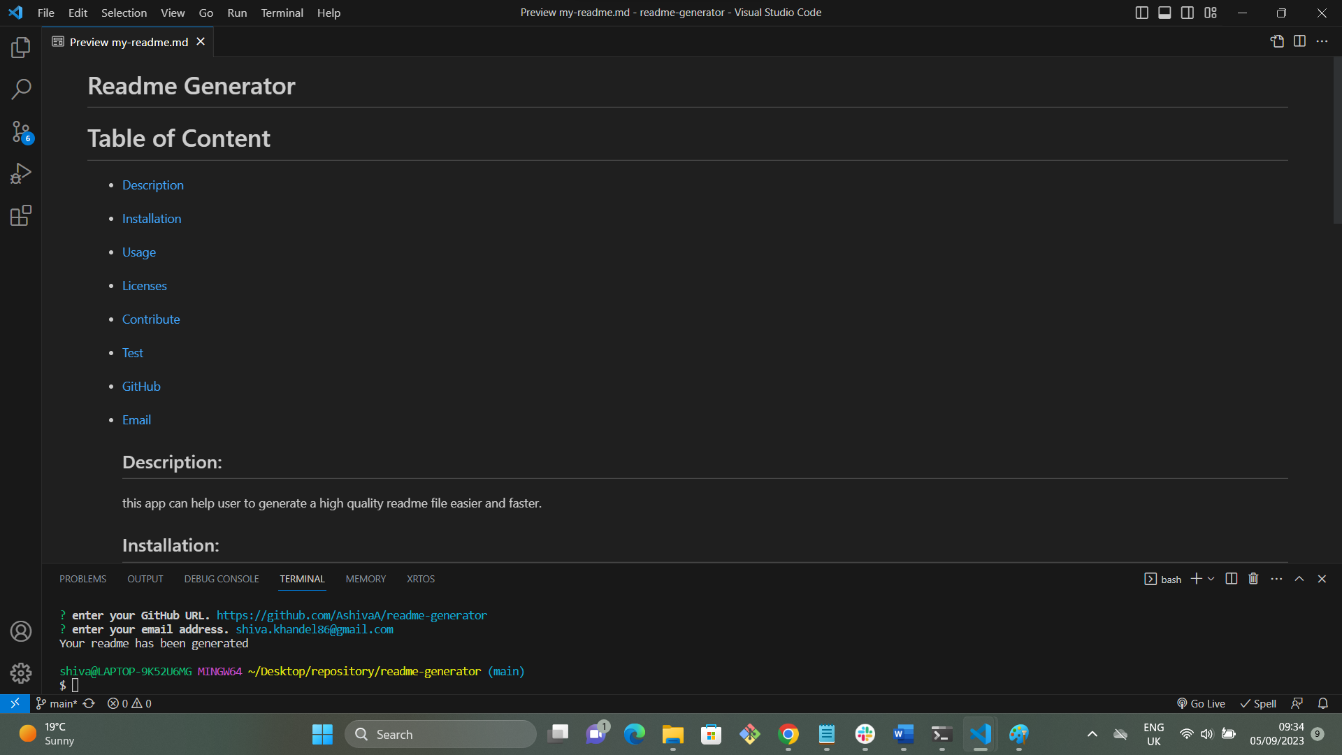 GitHub - AshivaA/readme-generator