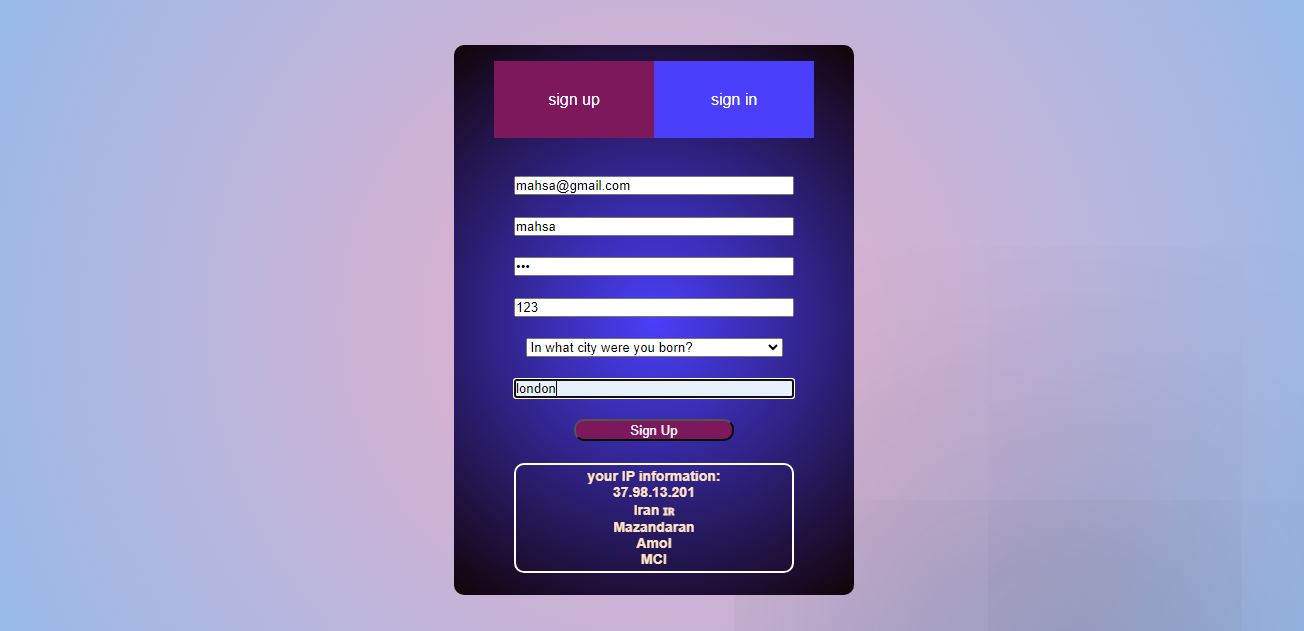 GitHub - golnazrahmanian/MockAPI-Form