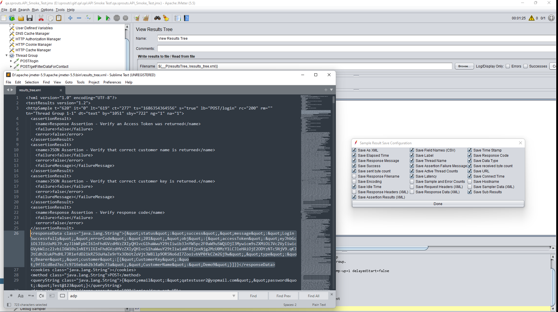 Response data is included in XML reports even when the Save Response Data configuration option ...