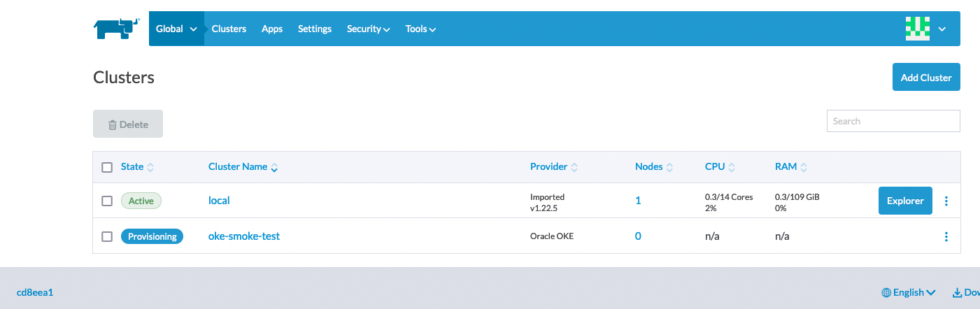 [BUG] [UI] new downstream clusters provisioned by OKE driver not visible in UI until fully ...