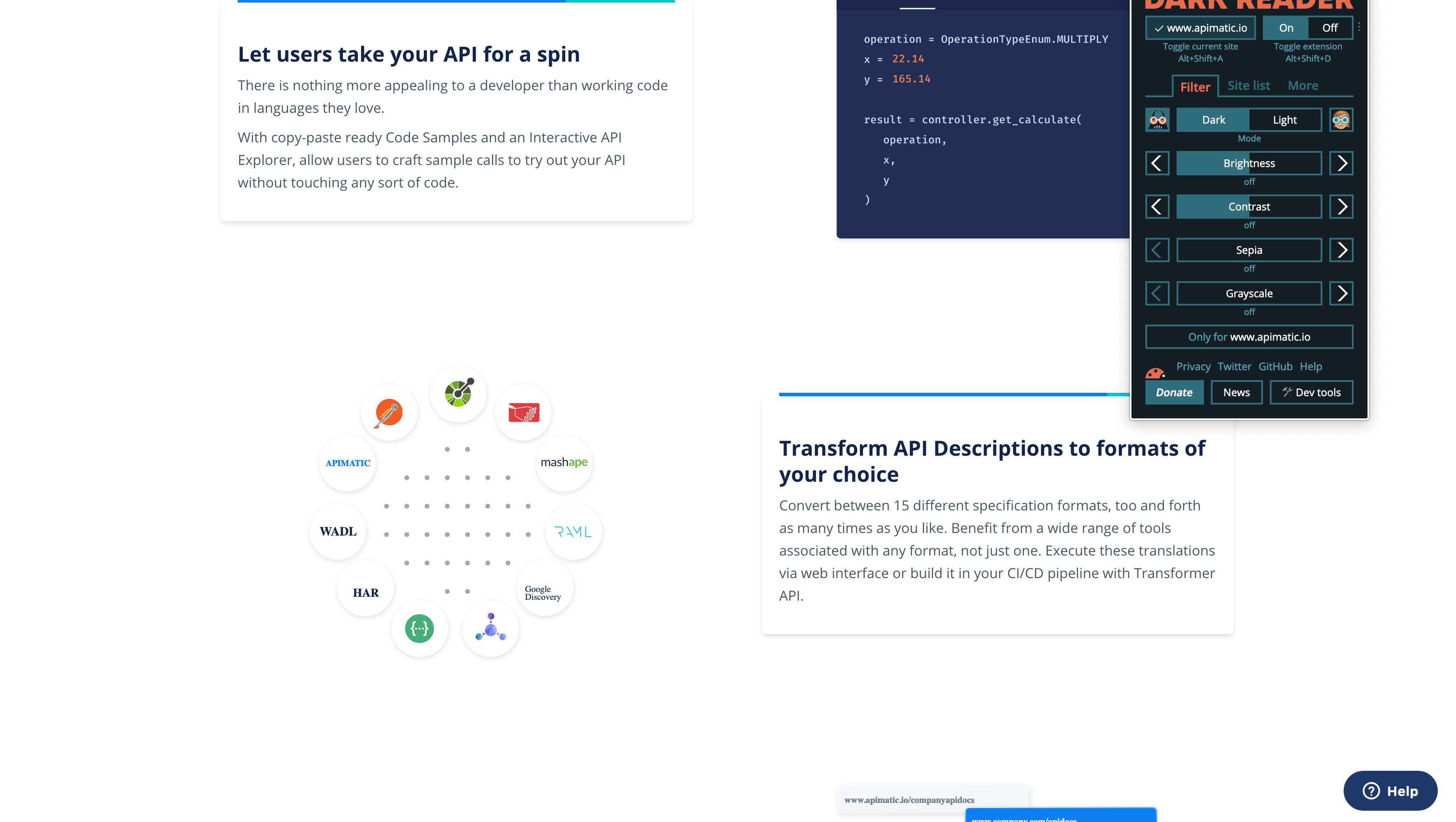 [Broken Website] www.apimatic.io · Issue #2674 · darkreader/darkreader · GitHub