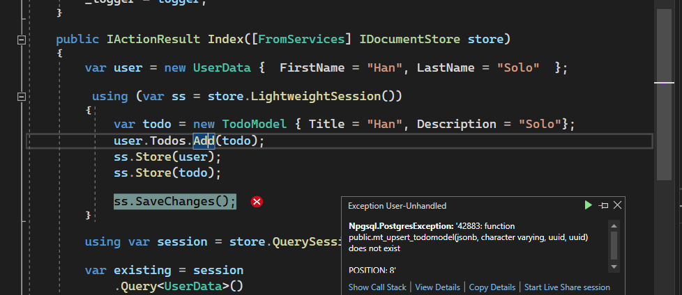 function public.mt_upsert_todomodel(jsonb, character varying, uuid, uuid) does not exist · Issue ...