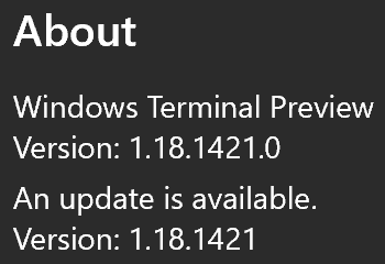 About Dialog Version Update Check Shows Current Version Issue 15475