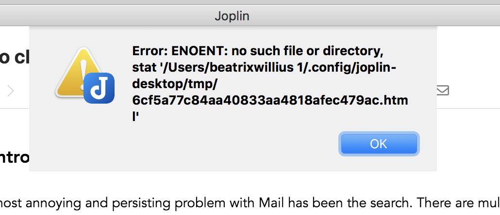 Can't export anything from Joplin at all · Issue #7827 · laurent22/joplin · GitHub