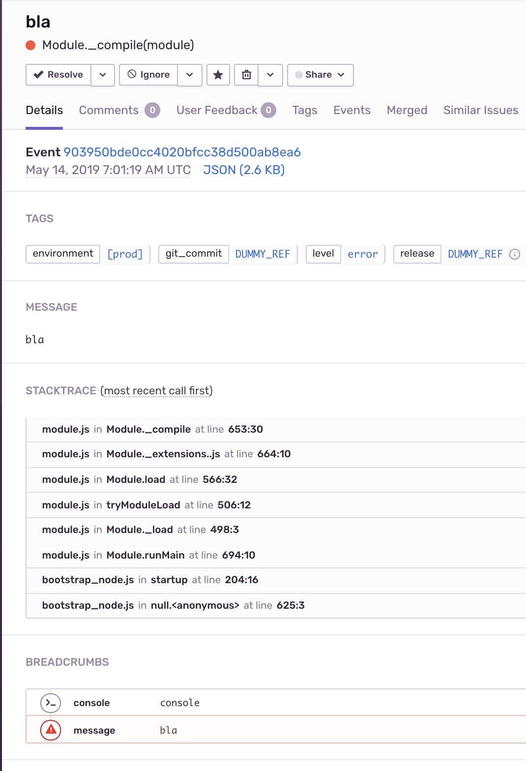 Sentry doesn't wrap console._stdout as breadcrumb · Issue #2073 · getsentry/sentry-javascript ...