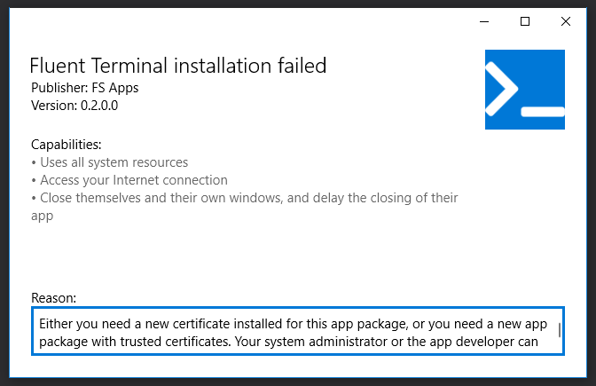 This is pretty much a nightmare for non-Windows developers! · Issue #82 · felixse/FluentTerminal ...