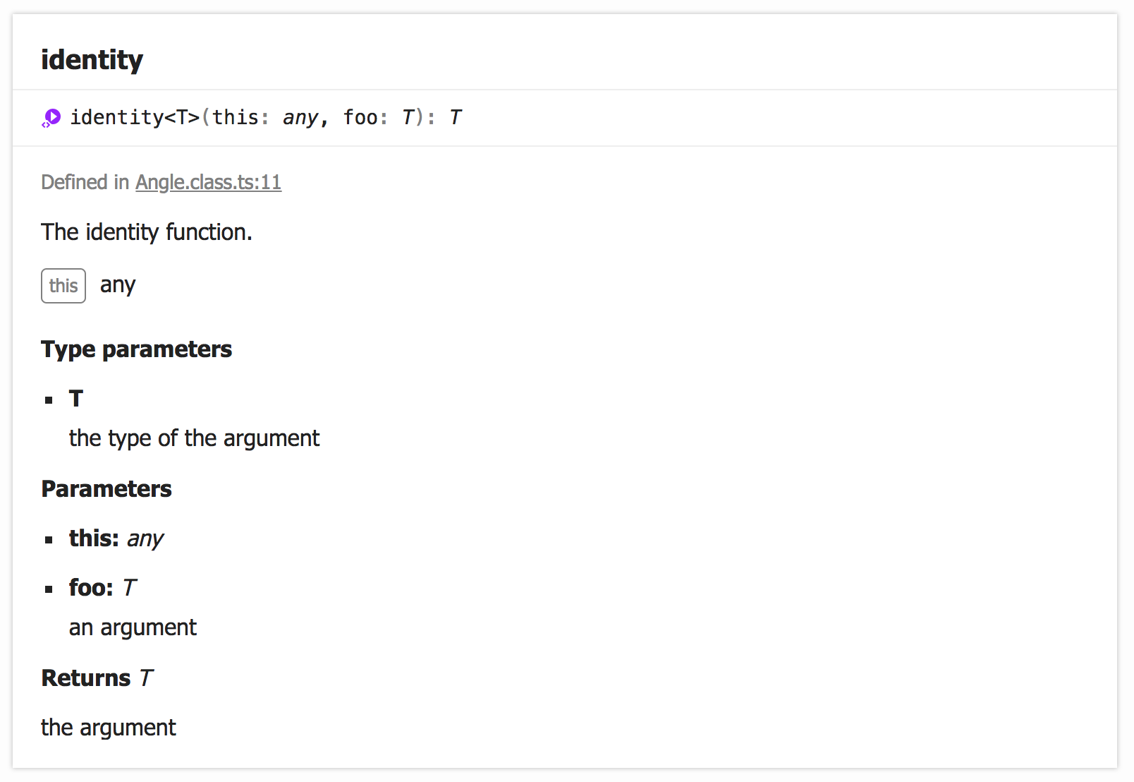 Style This Parameter Differently From Regular Parameters · Issue 959 · Typestrongtypedoc
