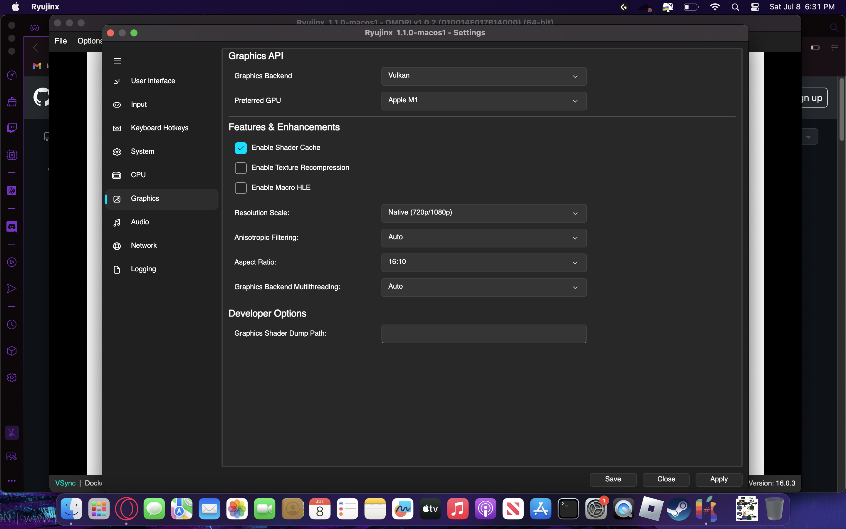 Screen Tearing On M1 Mac · Issue #5445 · Ryujinx/Ryujinx · GitHub
