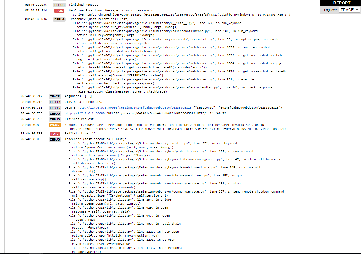 Close All Browsers fails with BadStatusLine error · Issue #1290 · robotframework/SeleniumLibrary ...