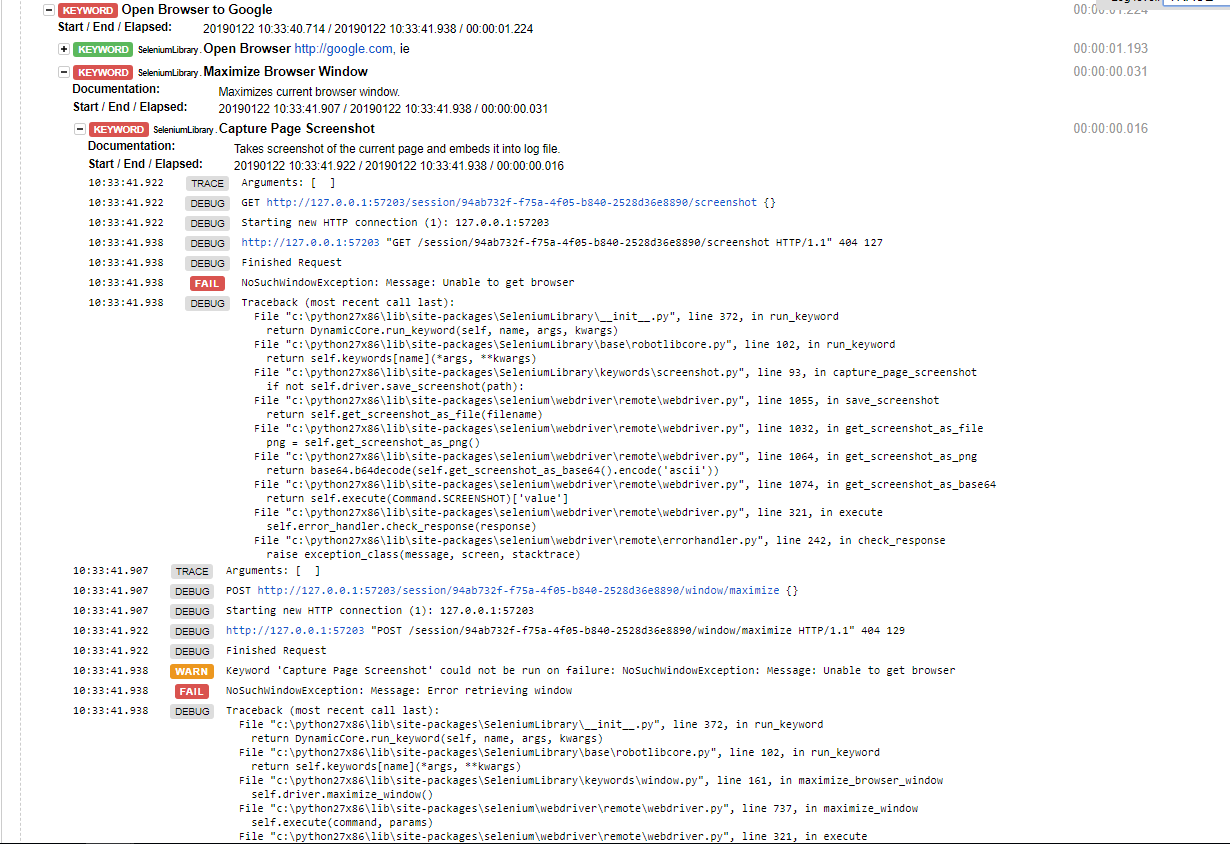 Close All Browsers fails with BadStatusLine error · Issue #1290 · robotframework/SeleniumLibrary ...