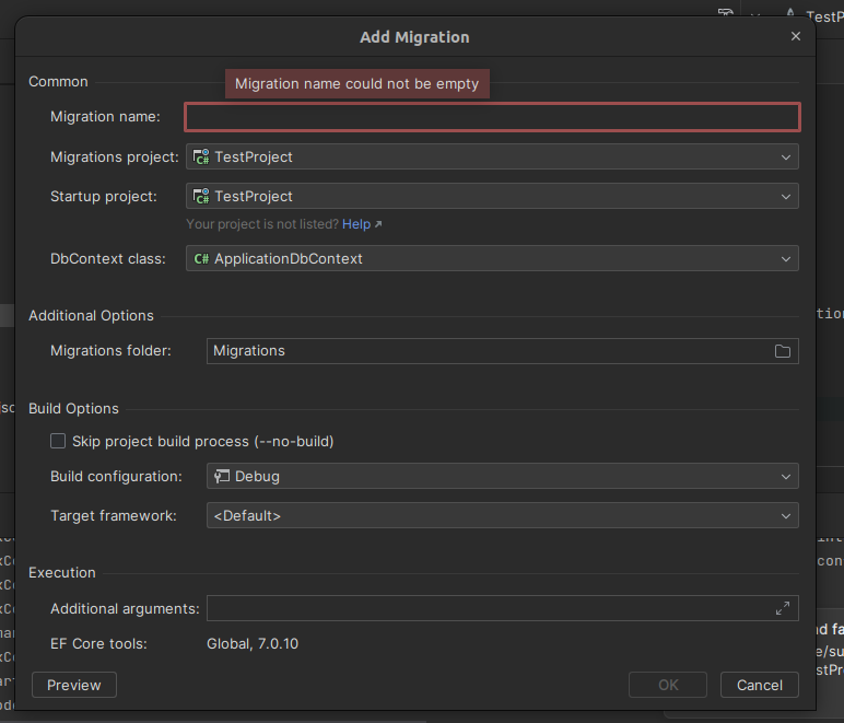 System.ComponentModel.Win32Exception (2): An error occurred trying to start process 'dotnet ...
