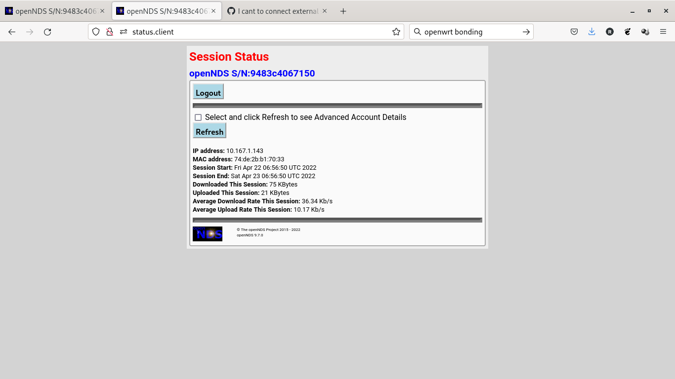 I cant to connect external server FAS · Issue #340 · openNDS/openNDS · GitHub