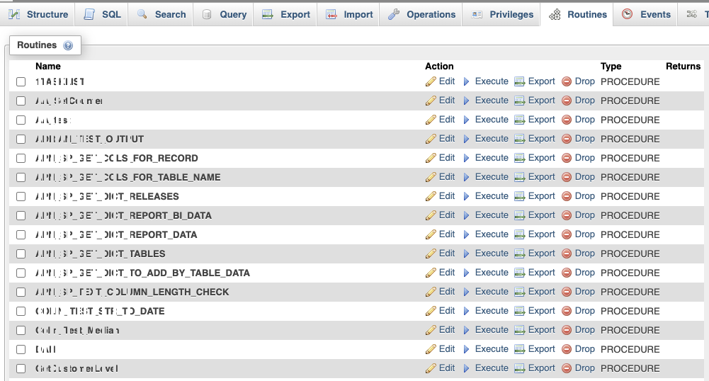 Routines page lacks paging controls which leads to high CPU usage with large number of ...