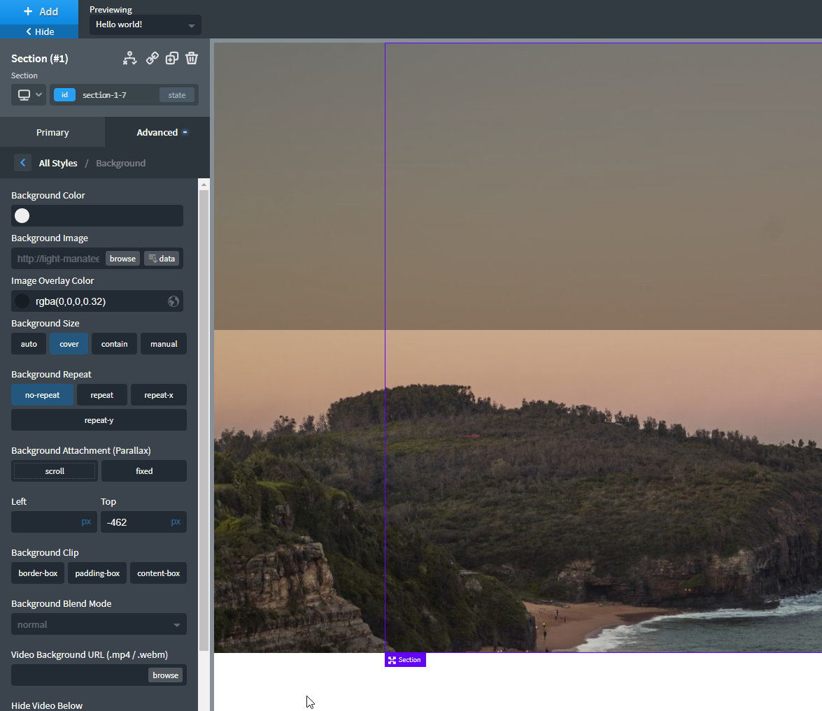 O v3.7 Alpha - Background overlay color w/offset bug · Issue #1852 · soflyy/oxygen-bugs-and ...