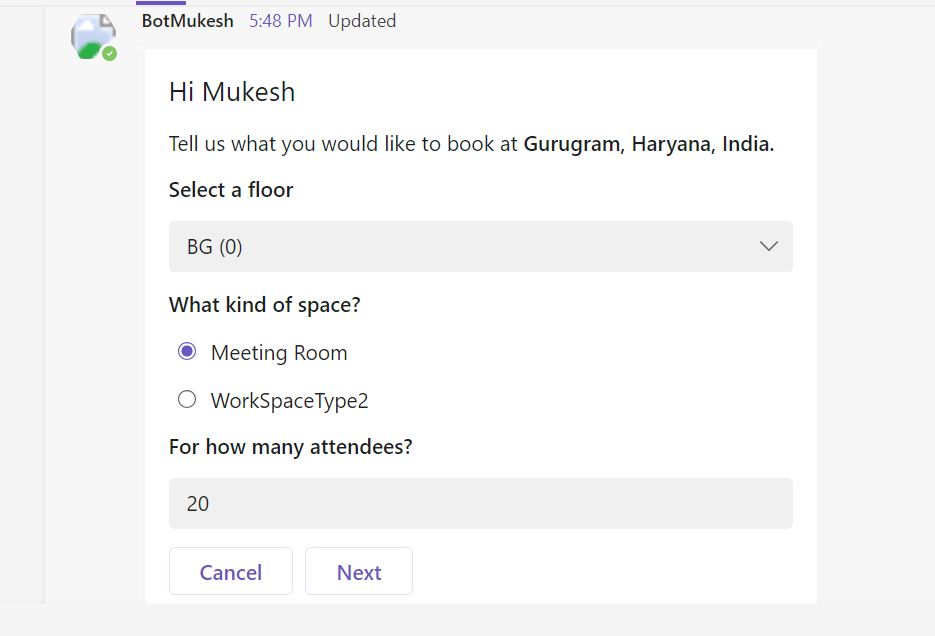 Refresh Adaptive card not posting data back to server in ms teams channel · Issue #6646 ...