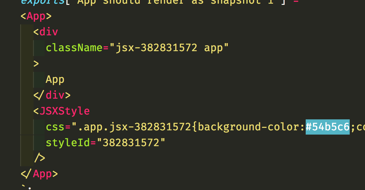 snapshot format for style is weird · Issue #502 · vercel/styled-jsx · GitHub