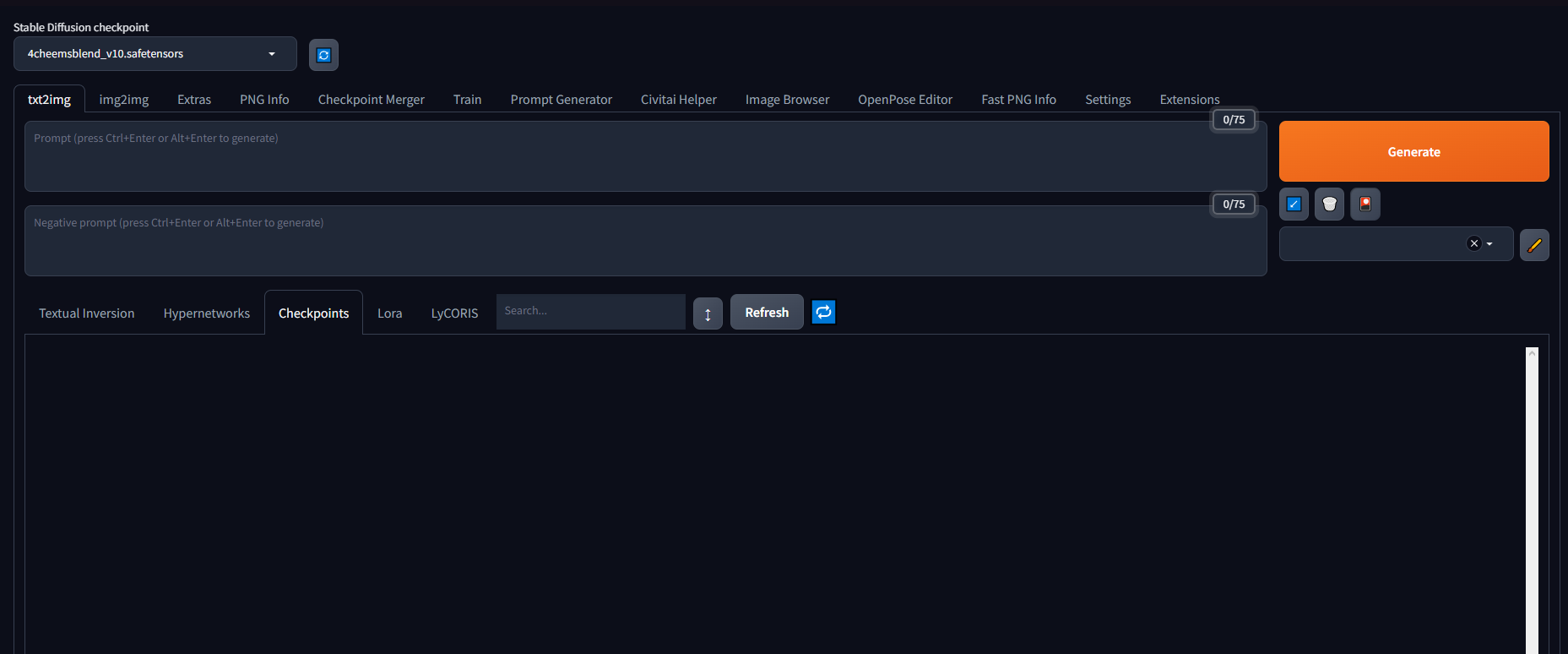 Help with reverting "Always show extra networks tabs in the UI #11808 ...
