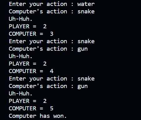 GitHub - Adm-2005/Snake-Water-Gun: A popular three-way deadlock game ...