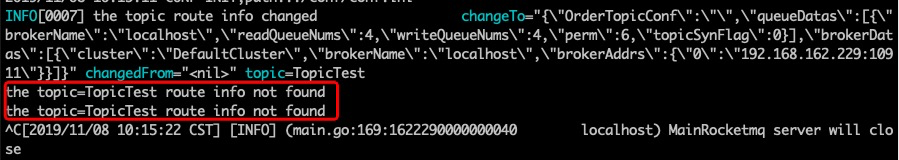 [native]topictest Route Info Not Found · Issue 292 · Apache Rocketmq Client Go · Github