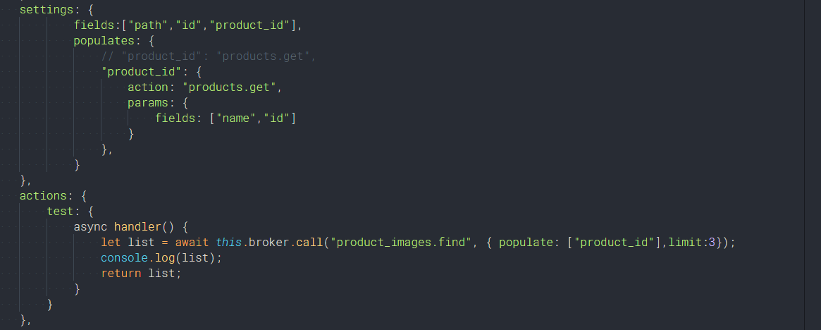 Fetching data from multiple models in single service. · Issue #368 · moleculerjs/moleculer · GitHub
