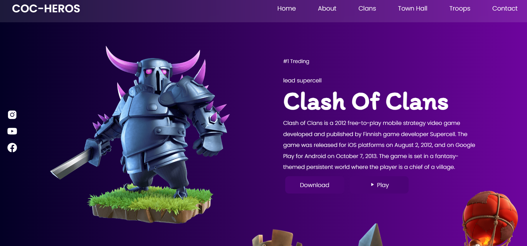GitHub - ImalKesara/Clash-of-clans: I created game website based on clash on clans but not ...