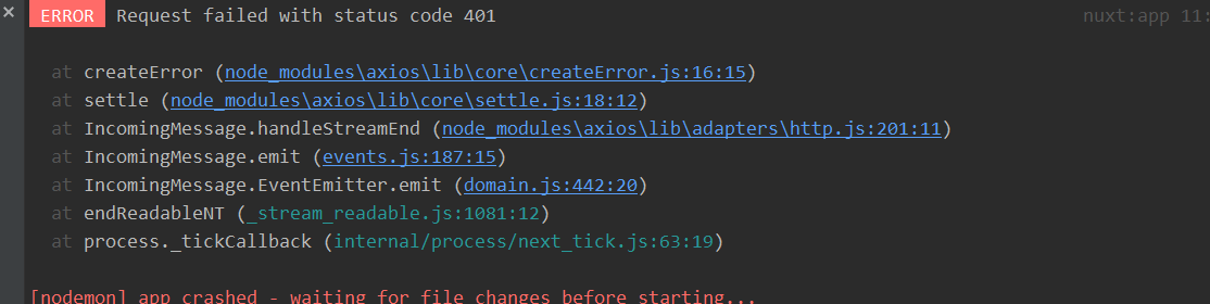 I can't perform penument.resolve in the error blocker, which will cause the app direct crash ...