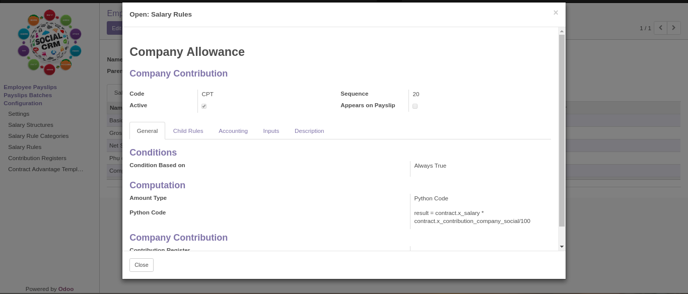 Field Appears on payslip in Salary rules not working in Employee Payslips · Issue #29133 · odoo ...
