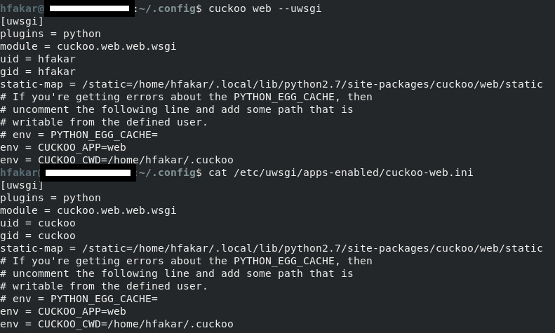 Web Deployment (nginx + uwsgi) · Issue #1762 · cuckoosandbox/cuckoo · GitHub