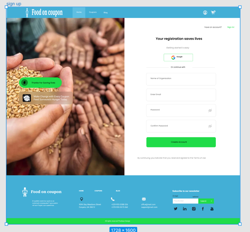 Create Sign-up Page · Issue #24 · 202306-NEA-DZ-FEW/team-five · GitHub