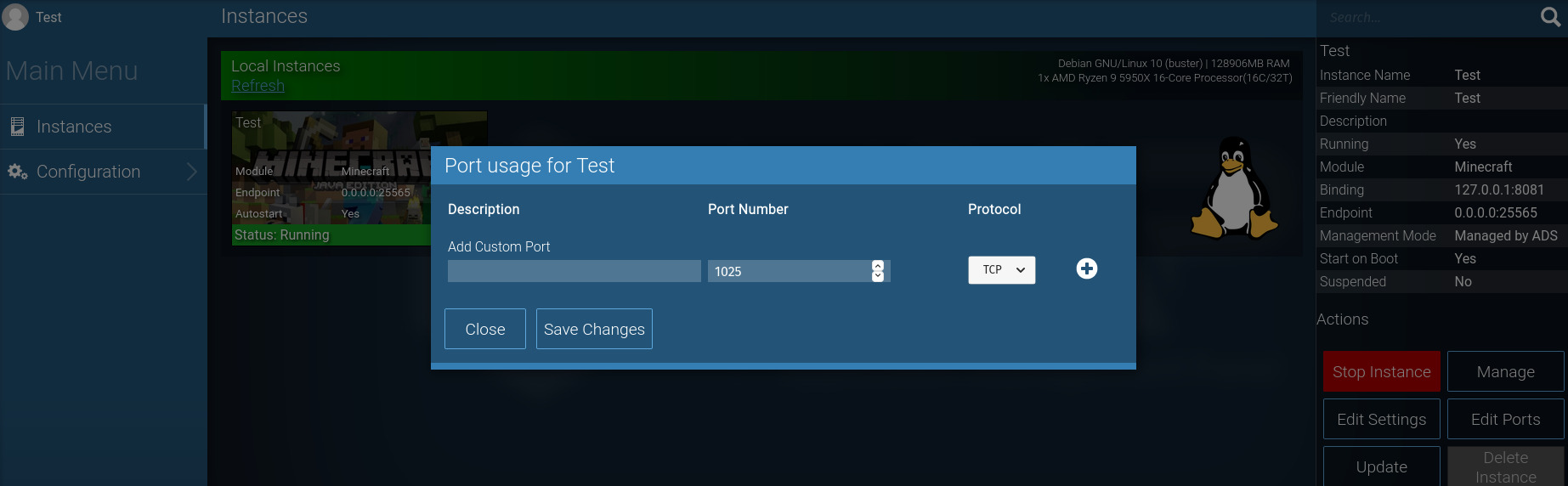Can add custom ports without permission · Issue #443 · CubeCoders/AMP · GitHub