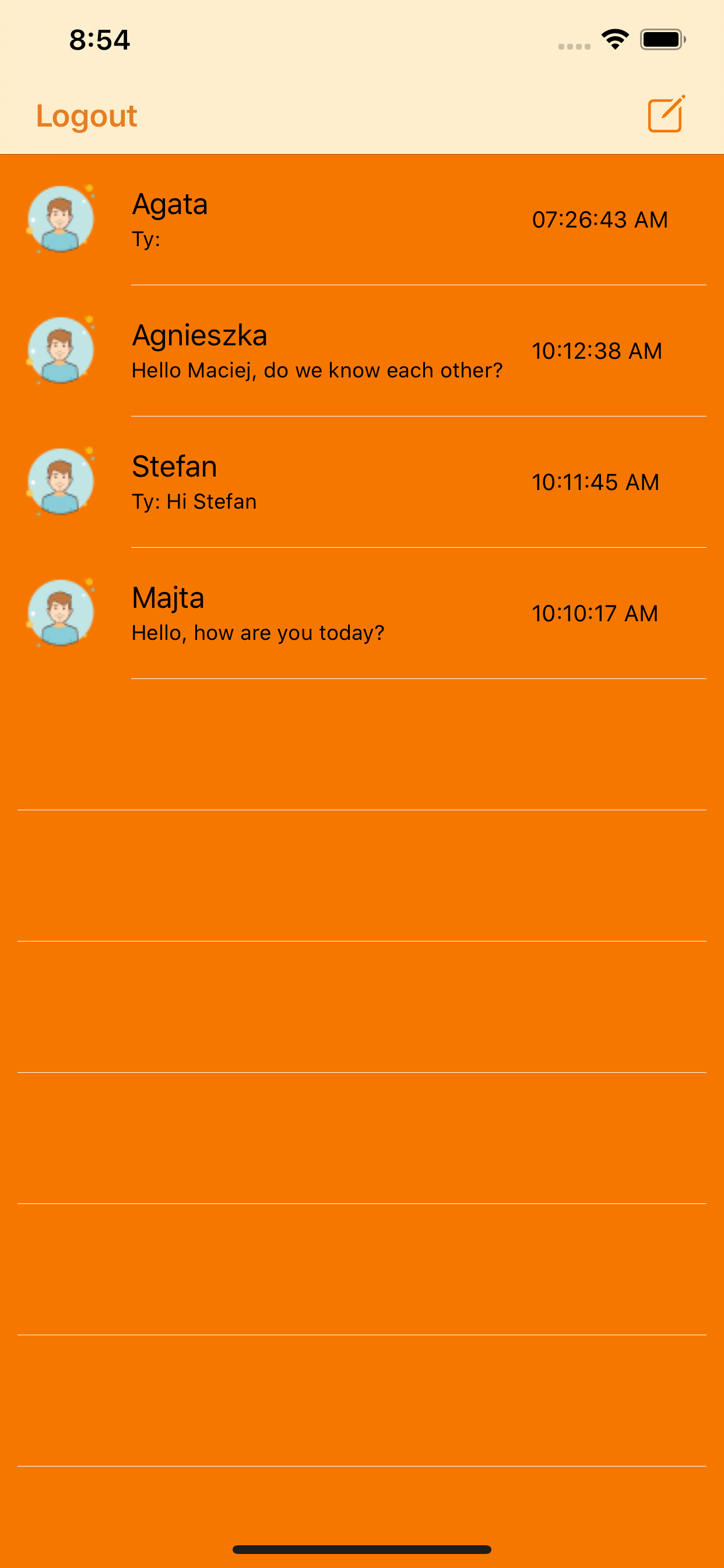 GitHub - maciejwolejko/messenger: Fully working project based on a ...