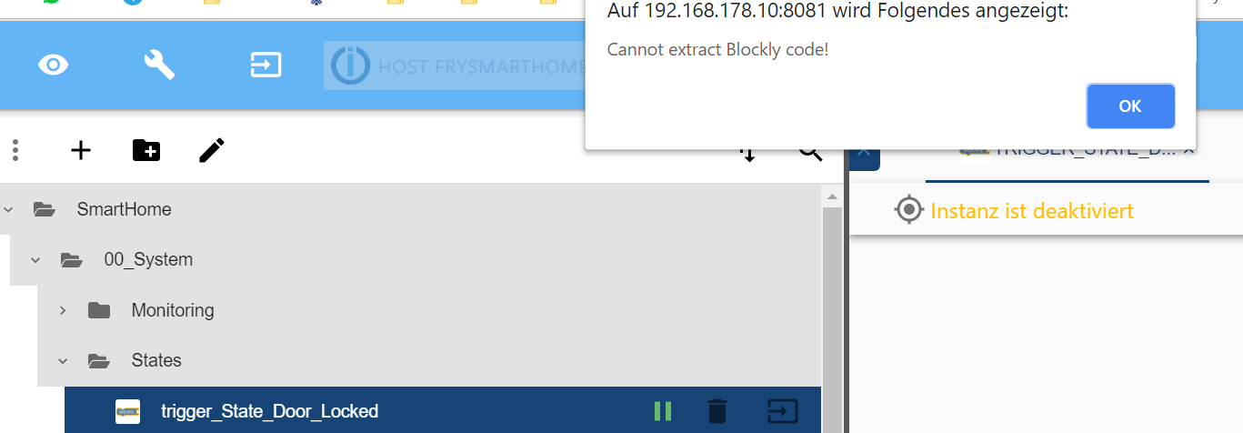 4.05 Update - Blockly Scripte nicht mehr darstellbar - Cannot extract ... 4.05 Update - Blockly Scripte nicht mehr darstellbar - Cannot extract ...