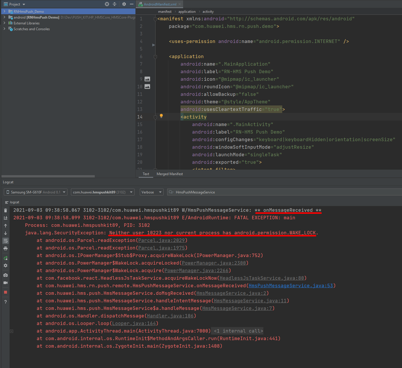 Notifications not receiving in Kill State (Data Message) · Issue #137 · HMS-Core/hms-react ...