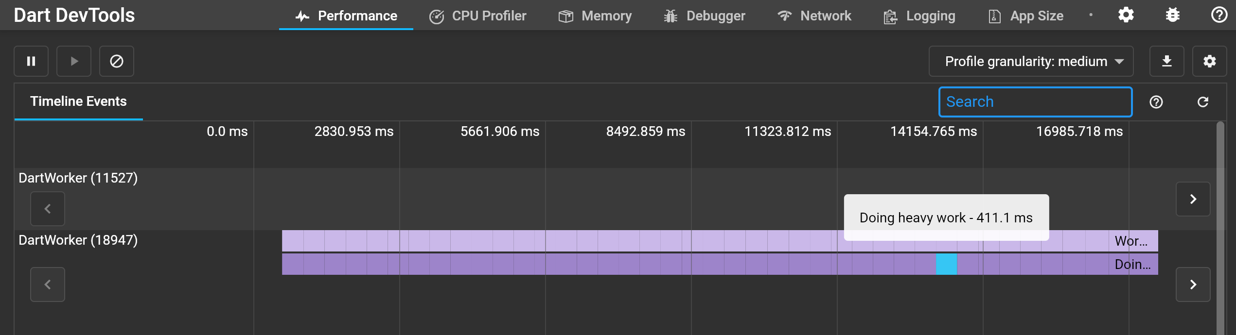 Timeline is empty for Dart apps · Issue #3444 · flutter/devtools · GitHub