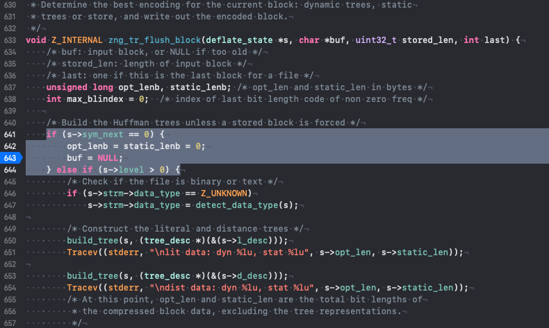 UBSAN error in trees.c · Issue #782 · zlib-ng/zlib-ng · GitHub