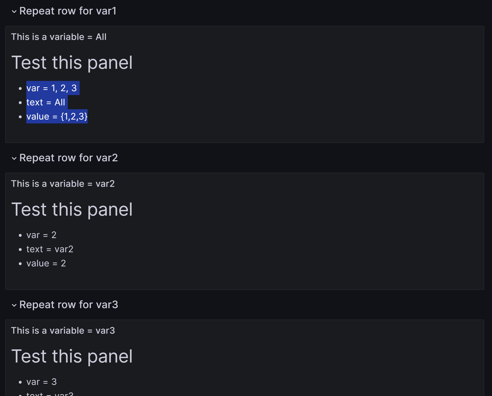Repeated Rows When Expanded Incorrectly Use All For Variables · Issue 73044 · Grafanagrafana