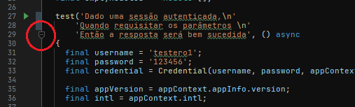 Intellij Does Not Show Collapse Code Button To Integration Tests In