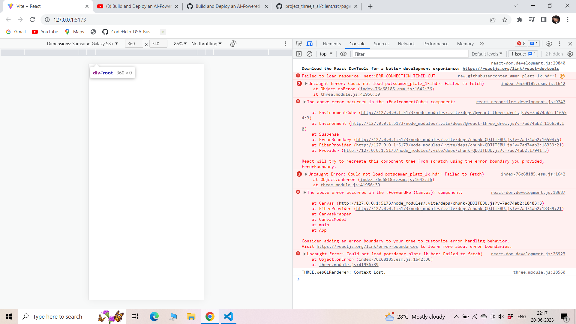 Build and Deploy an AI-Powered 3D Website Using React | 2023 Three JS Course Tutorial for ...
