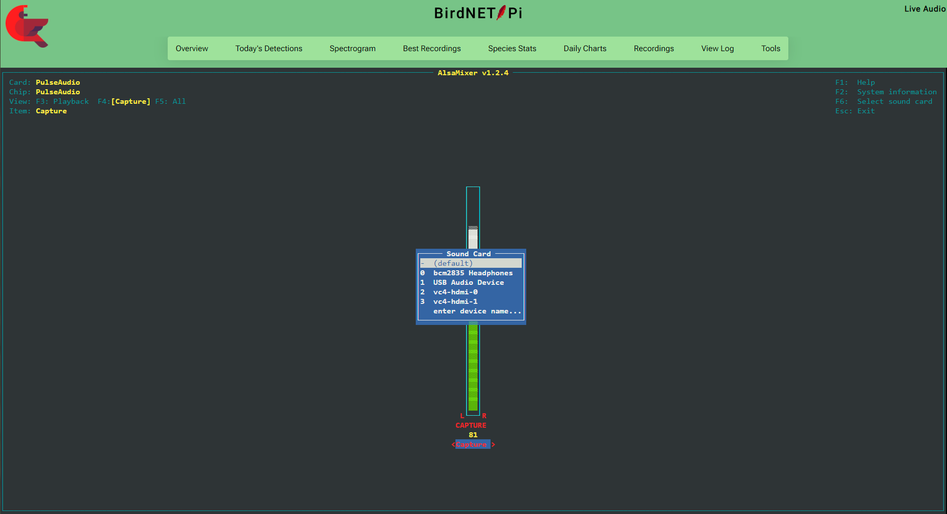 Can't login to Tools->Settings, but can to ALL the other Tools-> · mcguirepr89 BirdNET-Pi ...