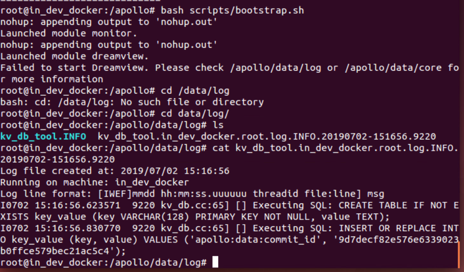 Failed to start Dreamview · Issue #9081 · ApolloAuto/apollo · GitHub