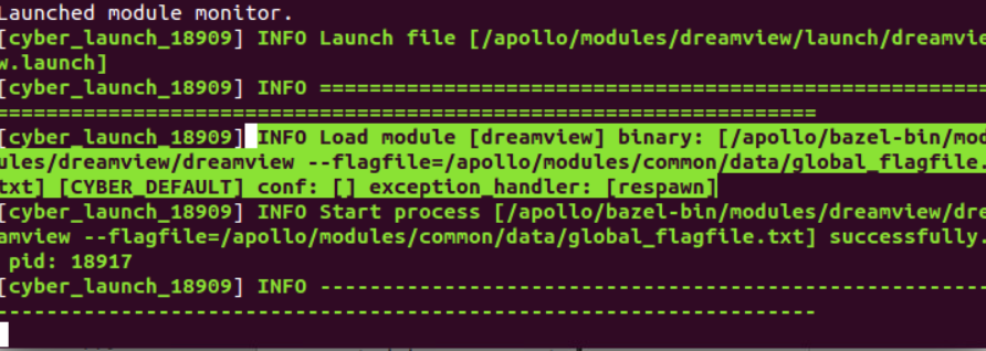 Failed to start Dreamview · Issue #9081 · ApolloAuto/apollo · GitHub
