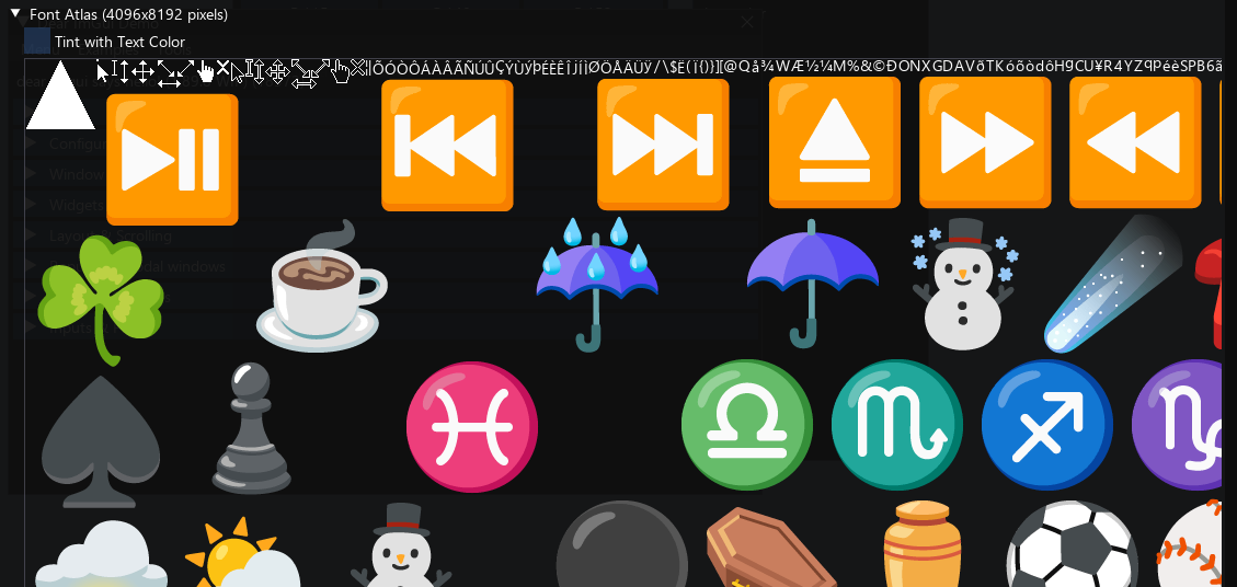 Not Able To Use Notocoloremoji Font · Issue 6302 · Ocornutimgui · Github