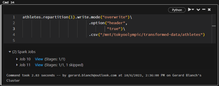 GitHub - GBlanch/Azure-Tokyo-Olympics-Data-Engineering-project