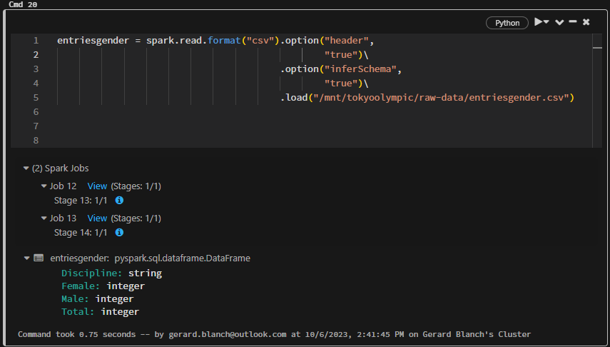 GitHub - GBlanch/Azure-Tokyo-Olympics-Data-Engineering-project