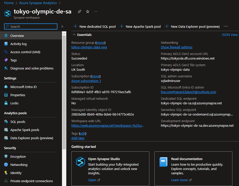GitHub - GBlanch/Azure-Tokyo-Olympics-Data-Engineering-project